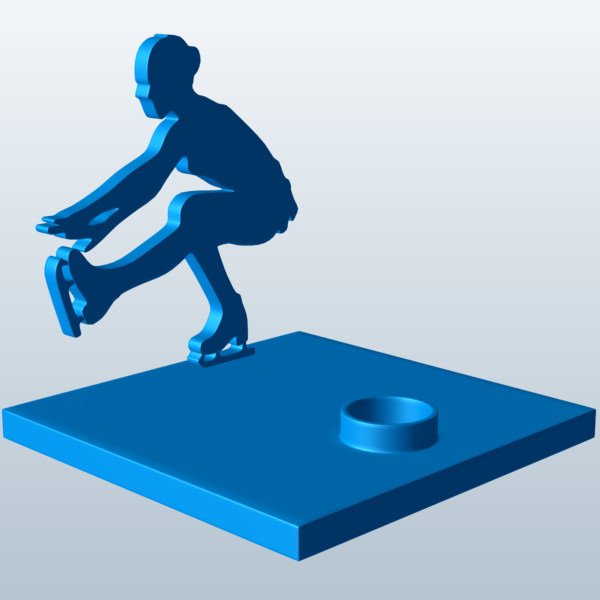 Figure Skater V1 Free 3D Model - .obj .stl - Free3D