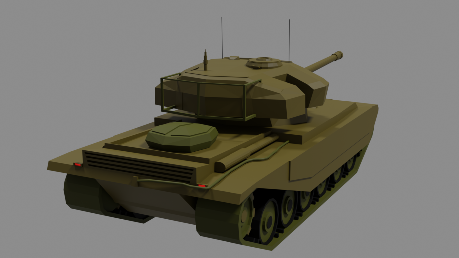 Tank low poly 3 Free 3D Model - .blend .obj .fbx .dae - Free3D