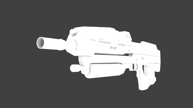 Halo assault rifle UNSC Free 3D Model - .blend - Free3D