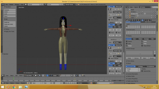 Hanabi Hyuga Free 3d Model Blend Free3d
