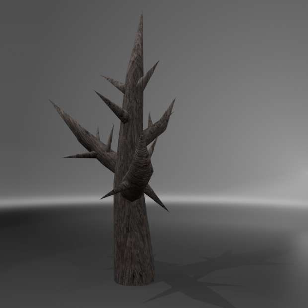 Low Poly Dead Tree Free 3D Model - .obj .mtl - Free3D