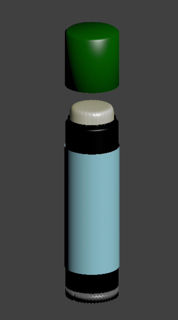Chapstick / Lip Balm Free 3D Model - .3ds .obj .blend .mtl - Free3D