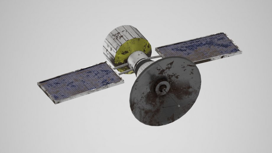 Small old satellite Free 3D Model - .fbx .3ds .obj .blend - Free3D