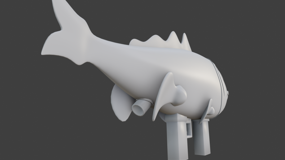 Fish Rocket Launcher Free 3D Model - .fbx .obj - Free3D