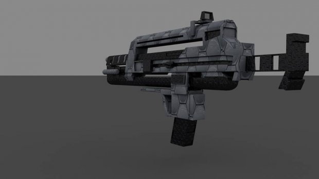 Custom SMG Free 3D Model - .c4d .fbx - Free3D