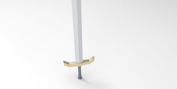 Low-poly sword Free 3D Model - .obj .mb .fbx - Free3D