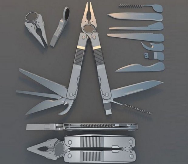 Multi Tool Rigged Free 3D Model - .3ds .obj .dae .blend .fbx .mtl - Free3D