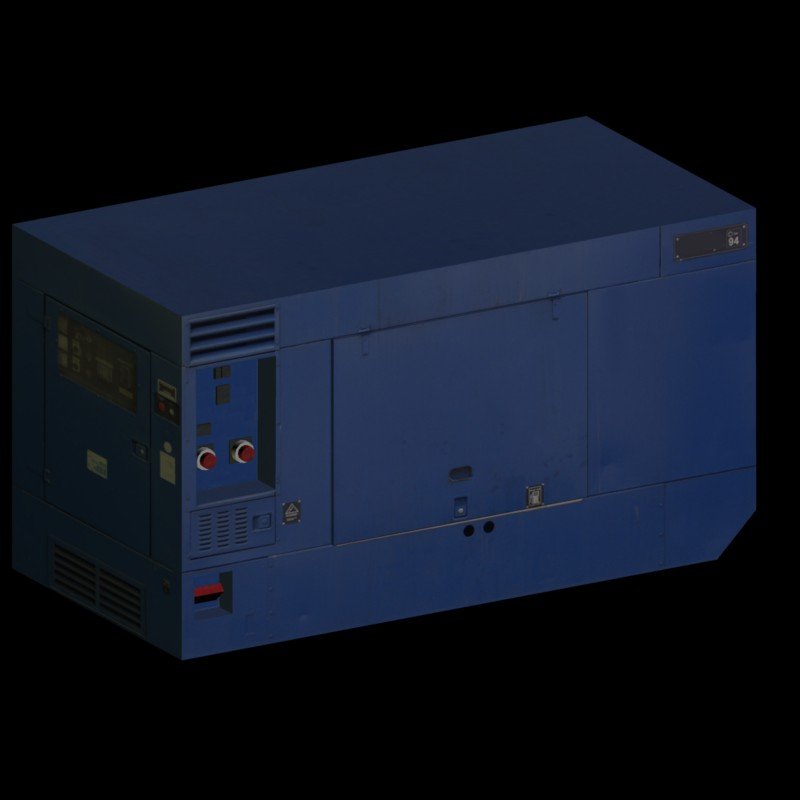 Generator Free 3D Model - .an8 .3ds .obj - Free3D