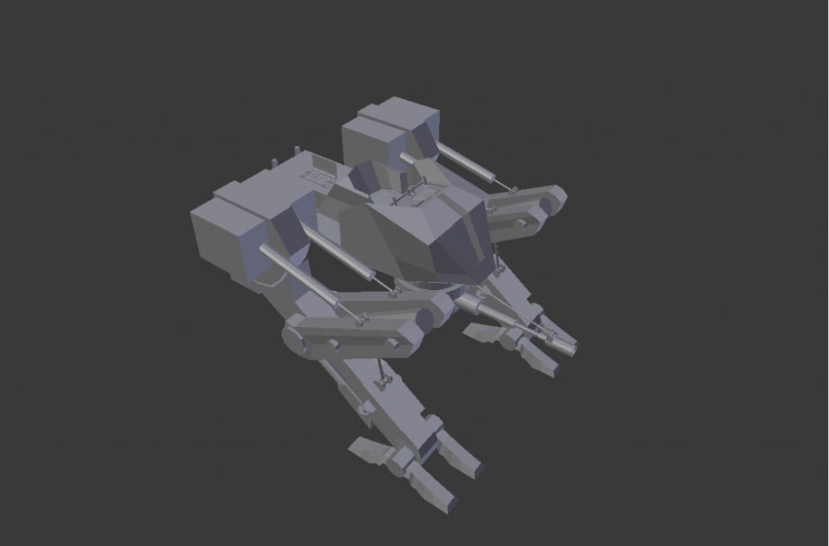Mech Free 3D Model - .blend - Free3D