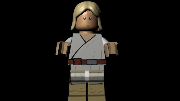 LEGO Luke Skywalker Free 3D Model - .3ds .obj .fbx .mtl - Free3D