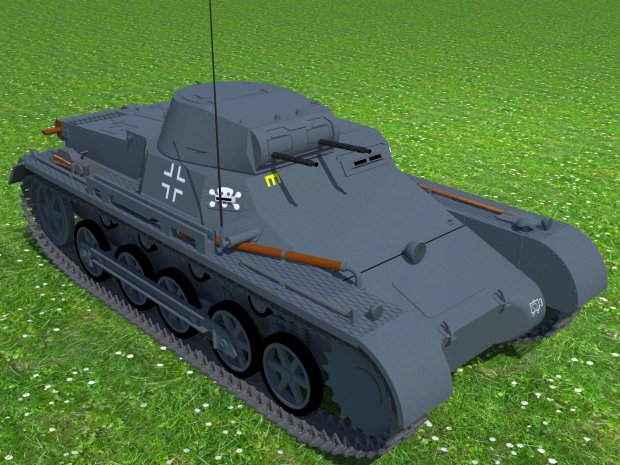 PzKpfw IB light tank Free 3D Model - .skp - Free3D