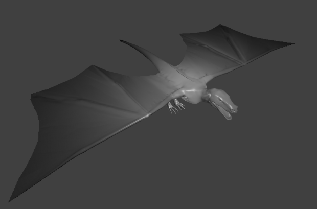 Simple Wyvern (Not Rigged) Free 3D Model - .blend - Free3D