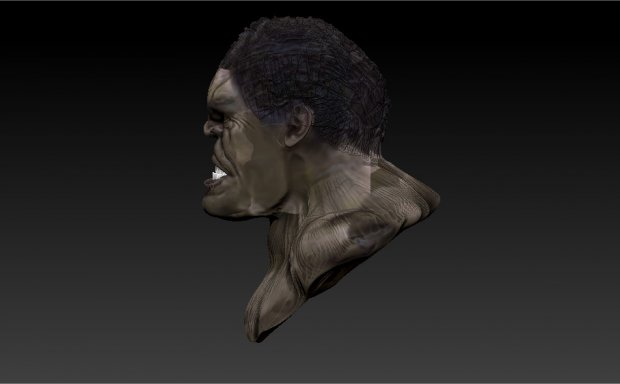 Hulk Face sculpt Free 3D Model - .obj - Free3D