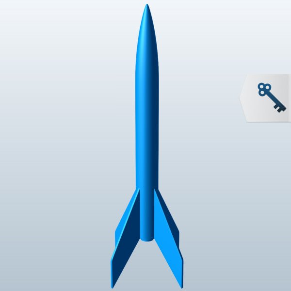 Model Rocket with Narrow Top v1 Free 3D Model - .obj .stl - Free3D