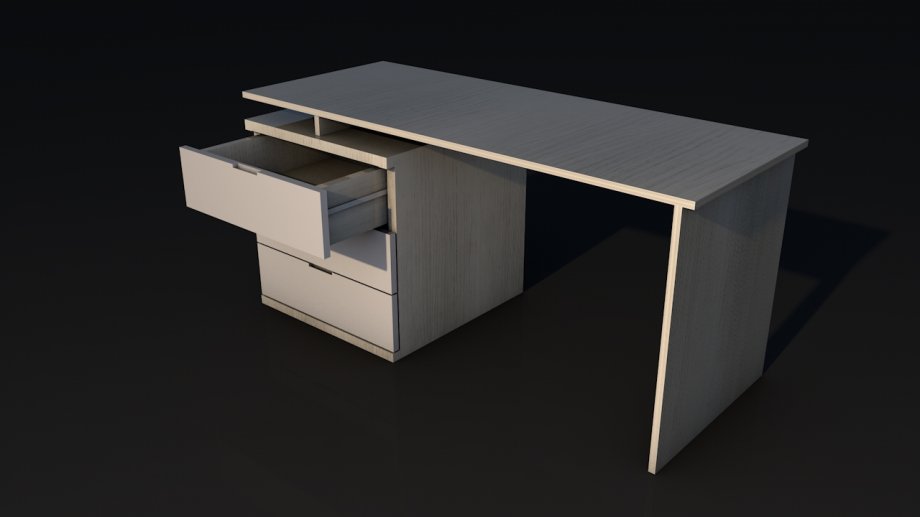 Computer table Free 3D Model - .c4d .obj - Free3D