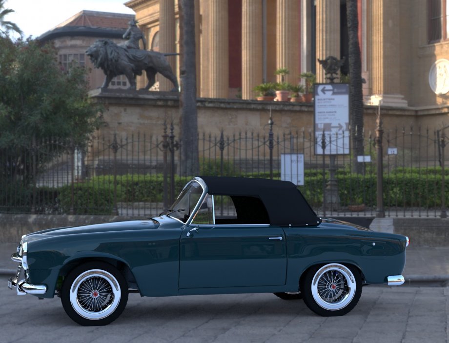 SIMCA Aronde WE 1955 Free 3D Model - .obj - Free3D