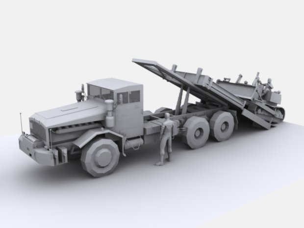 Faun L 912/5050 AK German Army-Truck Cold War Era Free 3D Model - .3ds ...