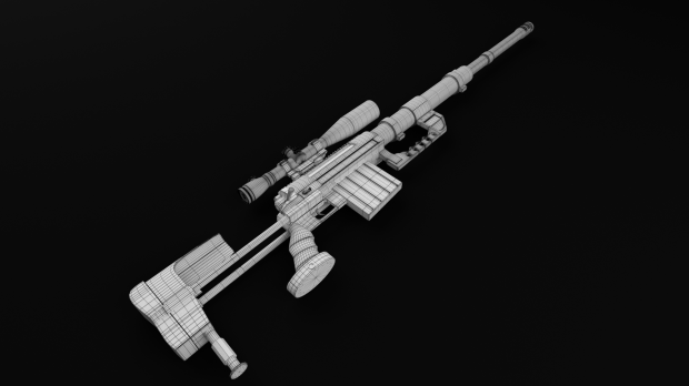 Sniper Rifle m200 Free 3D Model - .3ds .obj .blend .fbx - Free3D