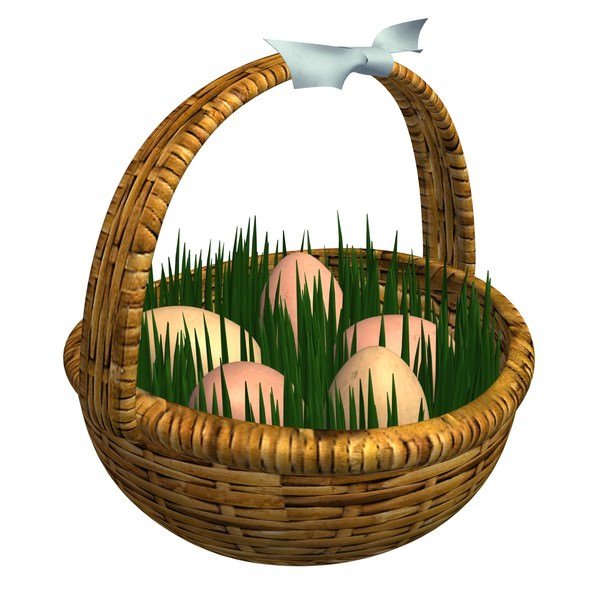 Wielkanocny koszyk v2 darmowy model 3D - .obj .stl - Free3D