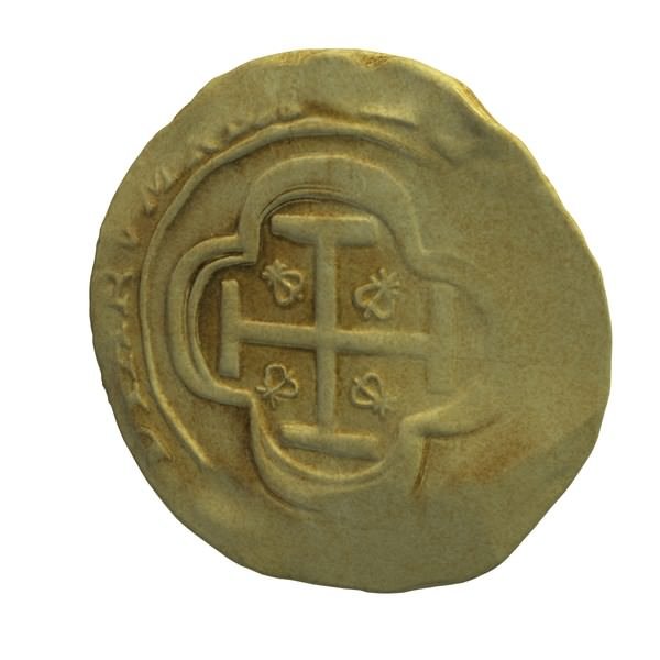 Gold Doubloon v1 Modèle 3D gratuit - .obj .stl - Free3D