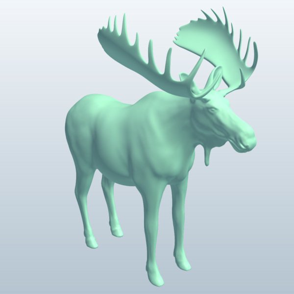 Moose v3 Free 3D Model - .obj .stl - Free3D