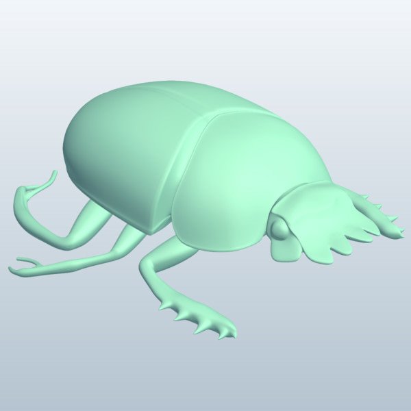 Scarab Beetle v1 Free 3D Model - .obj .stl - Free3D