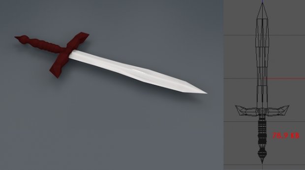 Sword Model Low Polly Free 3D Model - .3ds - Free3D