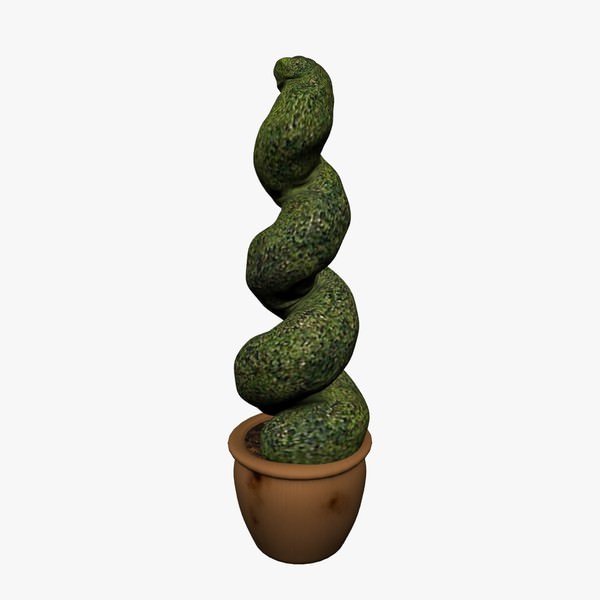 Twisted Topiary Free 3D Model - .obj .stl - Free3D