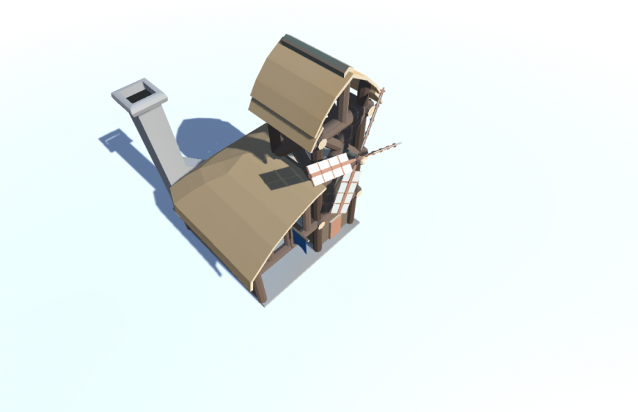 Low poly Stylized Windmill Free 3D Model - .OBJ .FBX .blend - Free3D