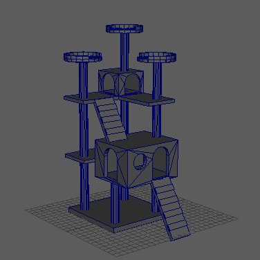 Cat's Tree Free 3D Model - .mb .fbx - Free3D