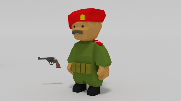 Low Poly Rigs Soldier Free 3D Model - .obj .blend .fbx - Free3D