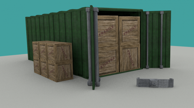 Warehouse Container Free 3D Model - .blend .fbx - Free3D