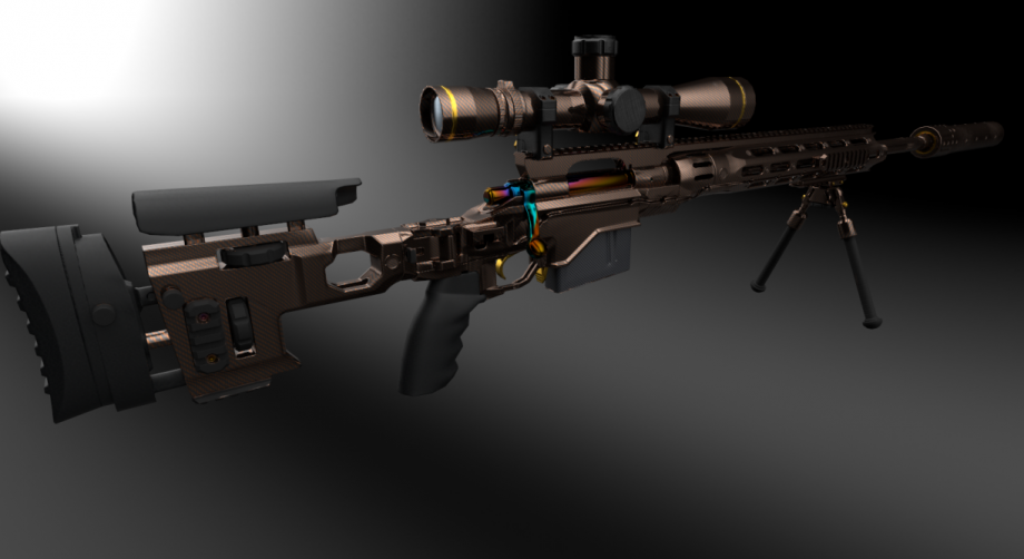 Carbon Fiber Sniper Rifle High Poly Free 3D Model - .obj - Free3D