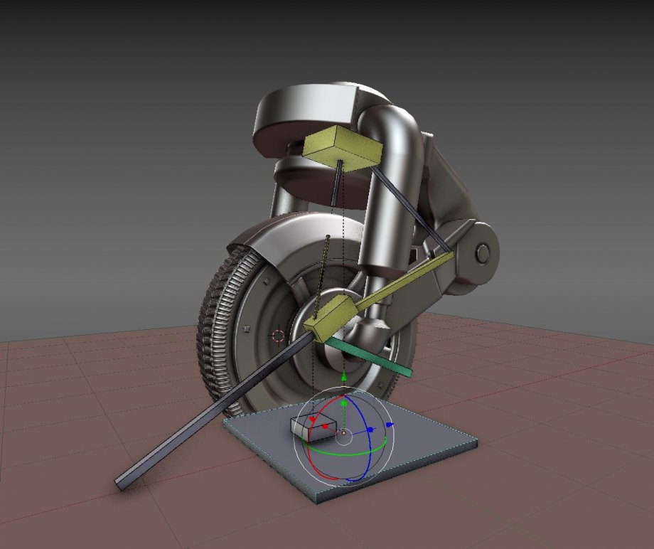 Simple wheel rig with hydraulics Free 3D Model - .tbscene .stl . .obj ...