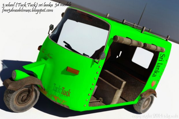 3 wheel Tuck Free 3D Model - .3ds .obj .max .blend .fbx .mtl .dxf - Free3D