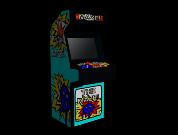 Arcade Machine / Cabinet Free 3D Model - .3ds .obj .max .fbx .mtl ...