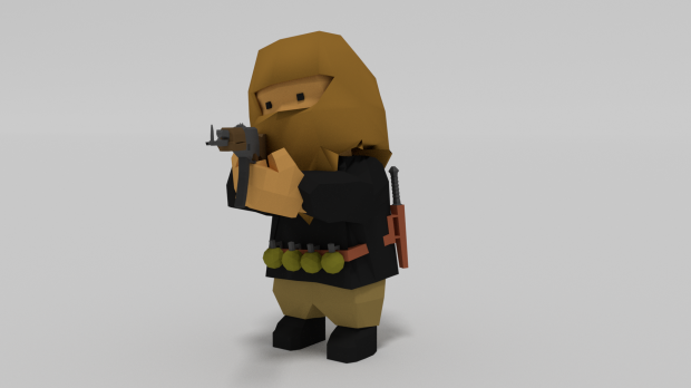 Low Poly Rigs Soldier Free 3D Model - .obj .blend .fbx - Free3D