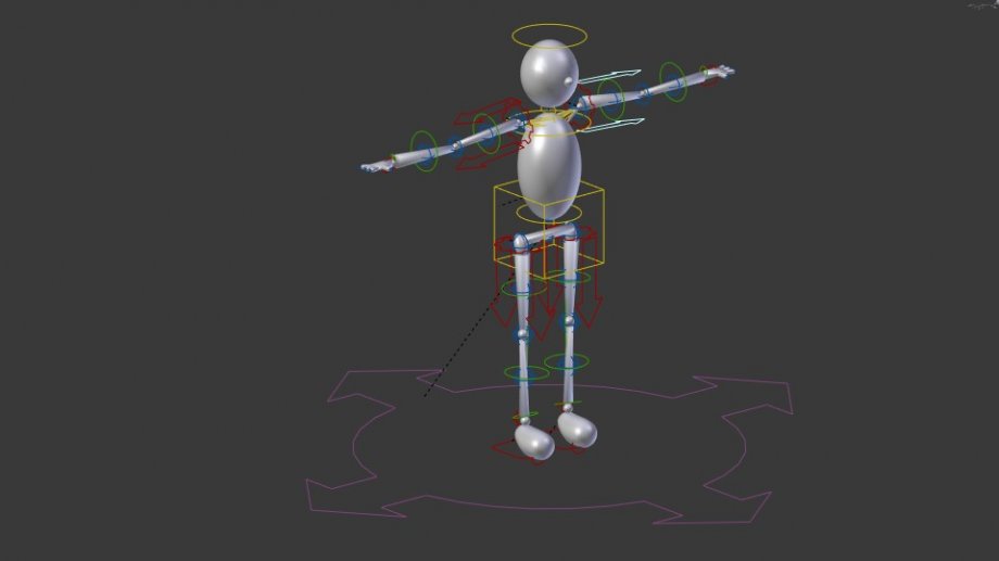 STICK MAN Free 3D Model - .blend - Free3D