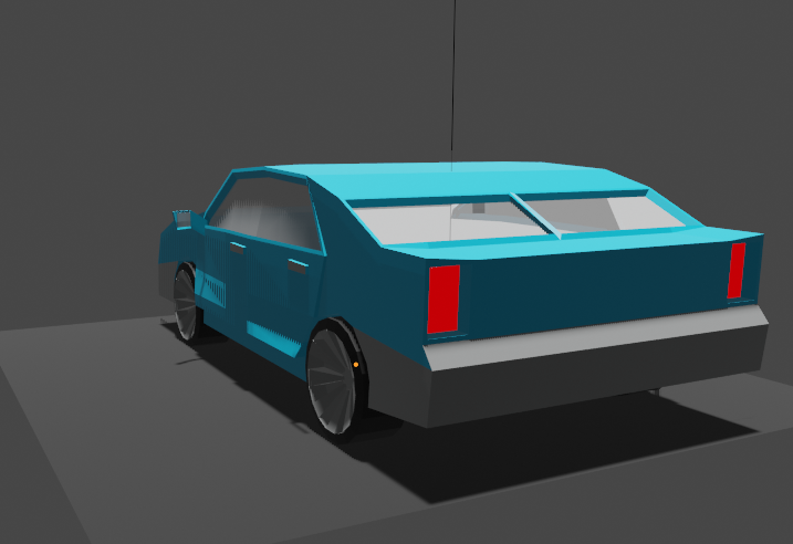 Blue low poly car Free 3D Model - .obj - Free3D