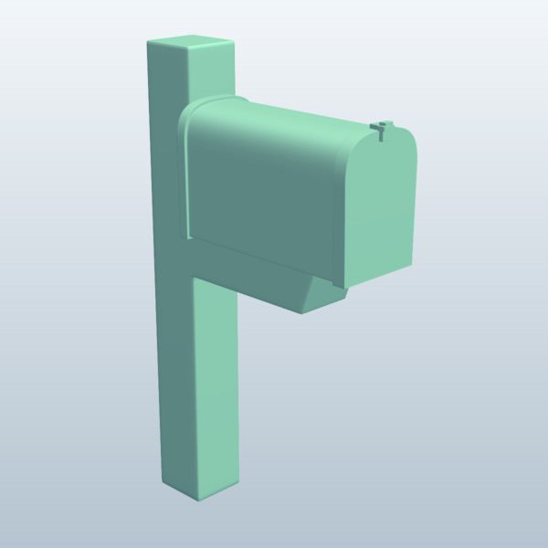 MailboxOnPost v2 Free 3D Model - .obj .stl - Free3D