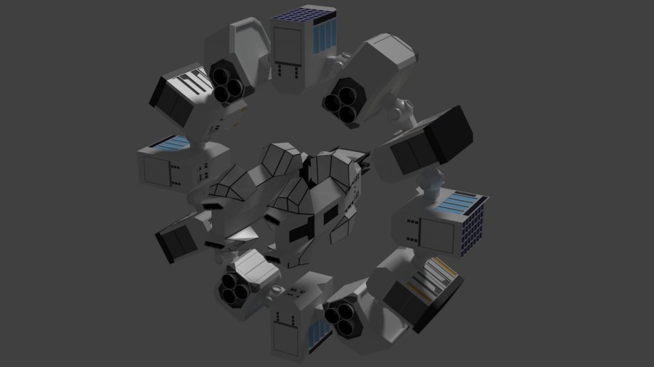 Space craft in Interstellar Free 3D Model - .blend .obj .3ds - Free3D