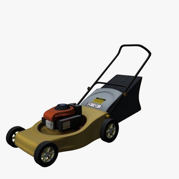 Gas Powered Lawn Mower v2 Free 3D Model - .obj .stl - Free3D