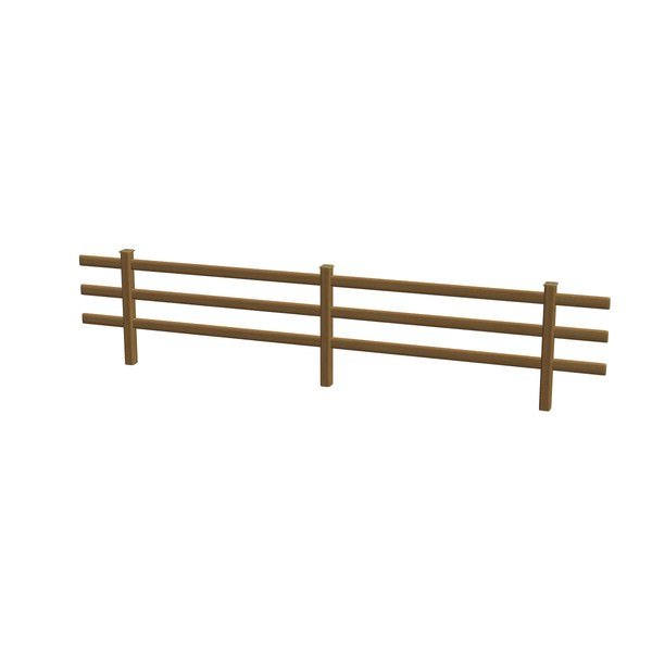 Wooden Post and Rail Fence v1 Free 3D Model - .obj - Free3D