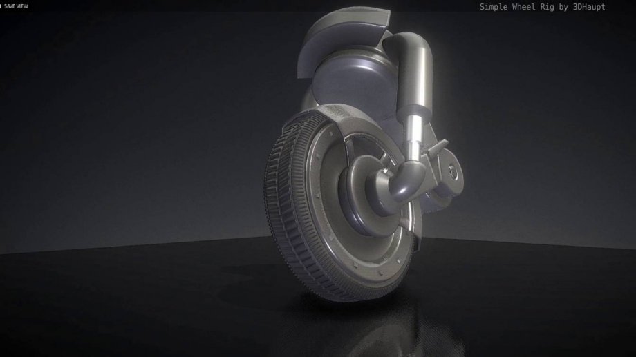 Simple wheel rig with hydraulics Free 3D Model - .tbscene .stl . .obj ...