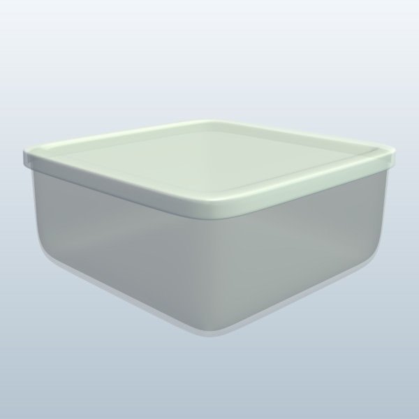 Plastic food Storage extra small v1 Free 3D Model - .obj .stl - Free3D