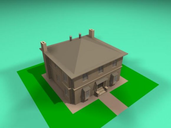 Mansion - House Free 3D Model - .max - Free3D