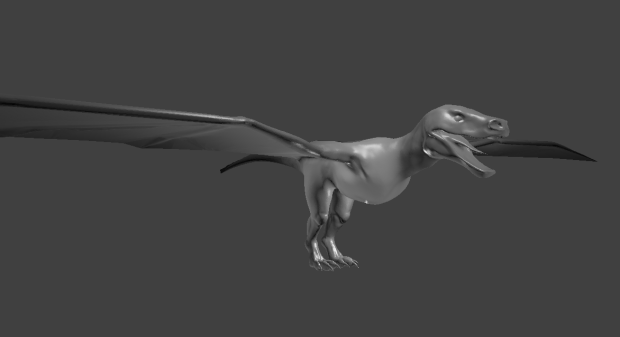Simple Wyvern (Not Rigged) Free 3D Model - .blend - Free3D