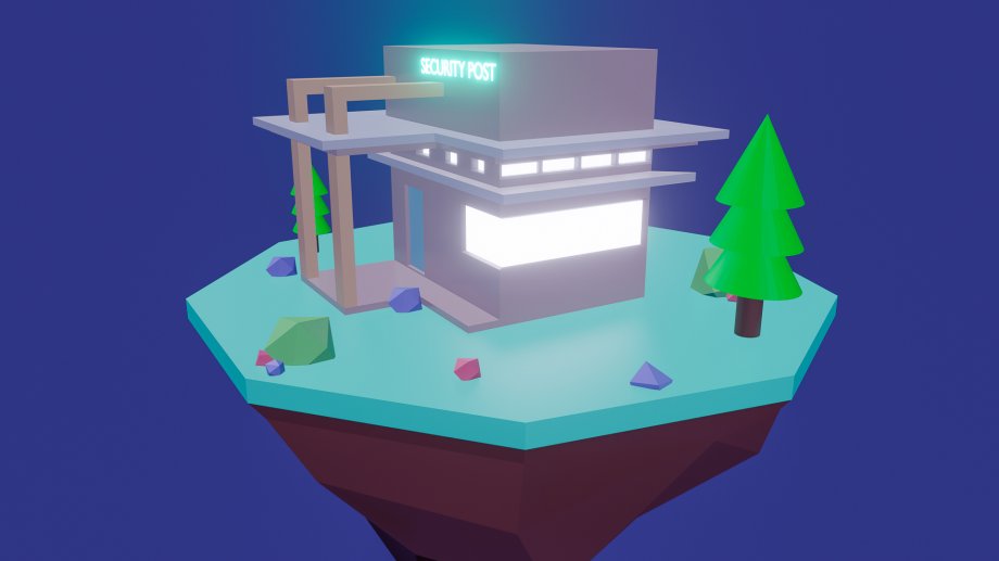 Security Post Free 3D Model - .obj .fbx .blend .x3d - Free3D