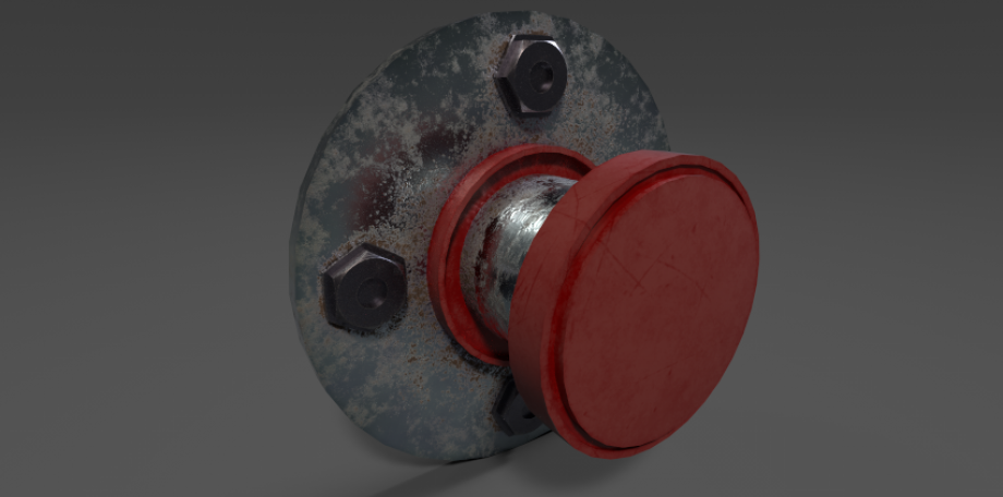 Emergency Stop Button Version 2 Free 3D Model - .blend .fbx .obj .dae ...