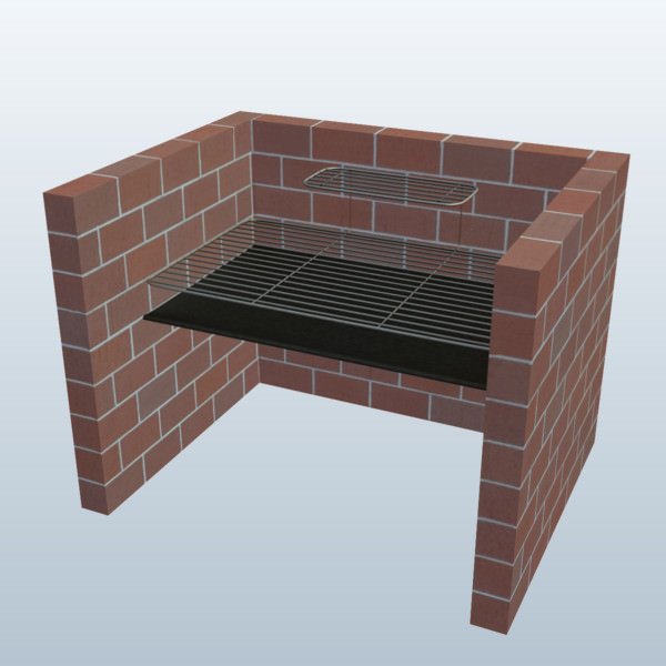 Brick BBQ Grill SG v3 Free 3D Model - .obj .stl - Free3D